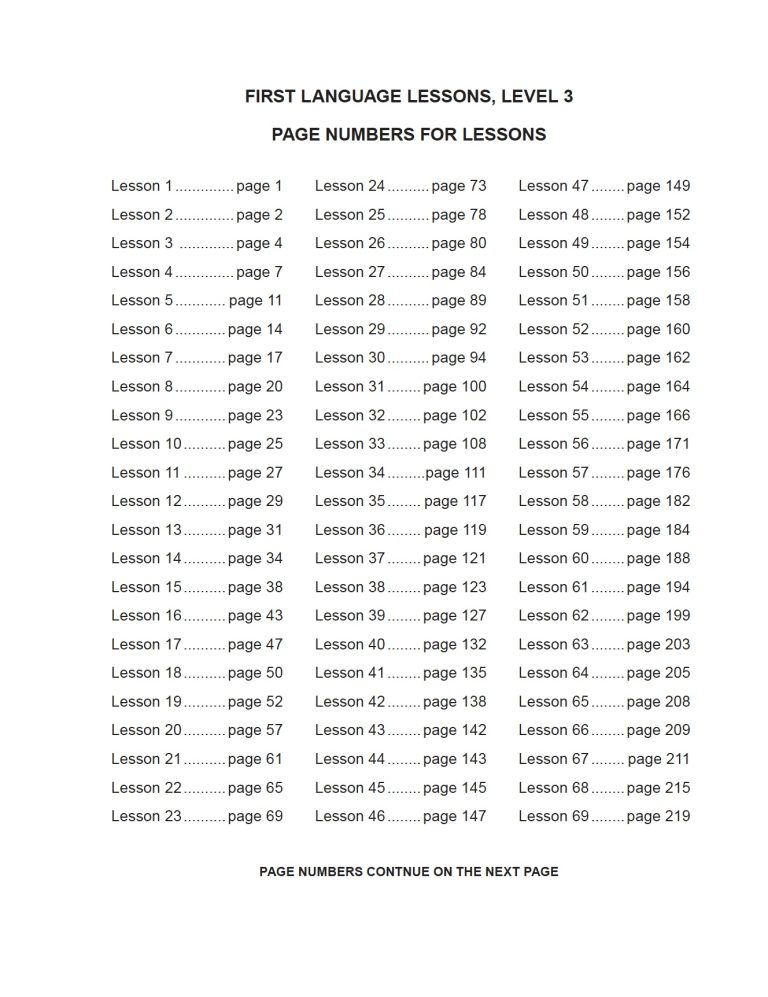 First Language Lessons Level 3, Workbook - Well-Trained Mind