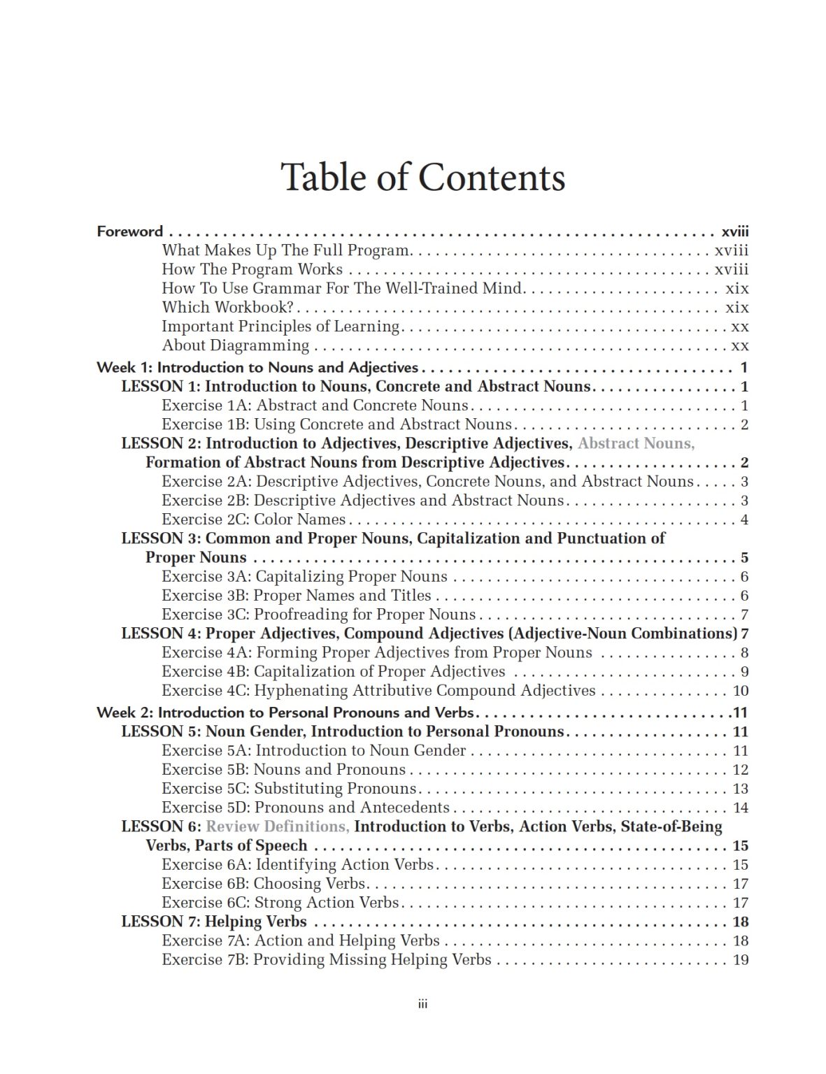 Grammar for the Well-Trained Mind Yellow Workbook - Well-Trained Mind