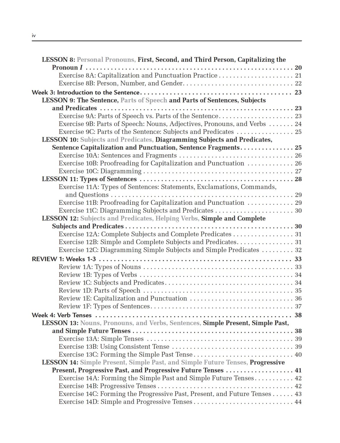 Grammar for the Well-Trained Mind Yellow Workbook - Well-Trained Mind