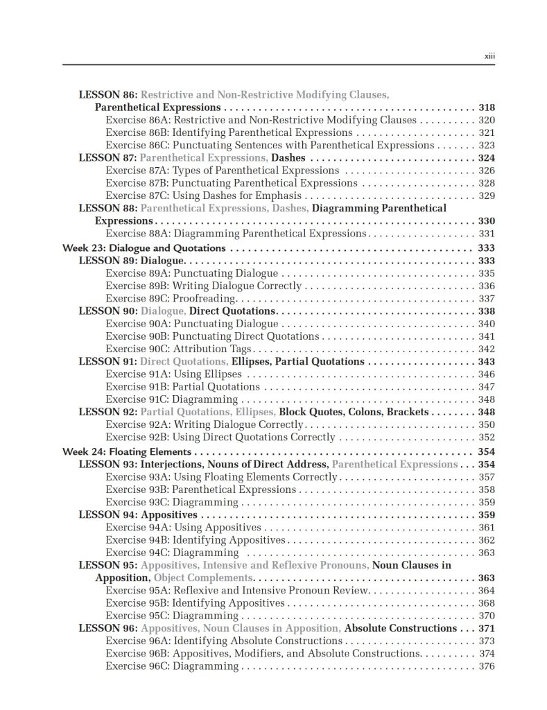 Grammar for the Well-Trained Mind Yellow Workbook - Well-Trained Mind